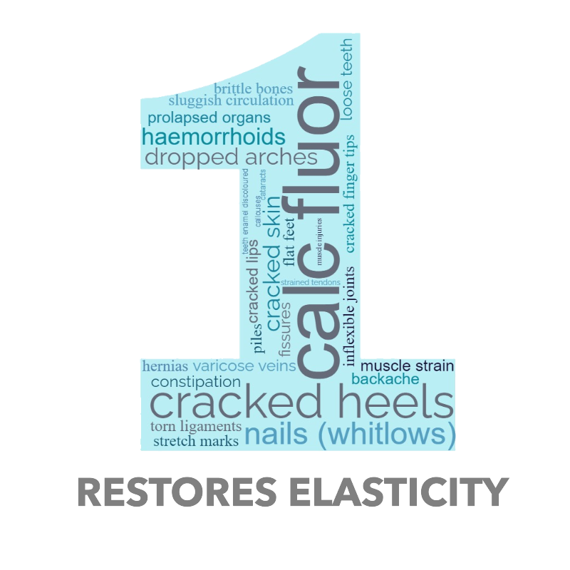 Tissue Salt No.1 Calc Fluor D12 (Calcium Fluoride) MAINTAINS ELASTICITY ...